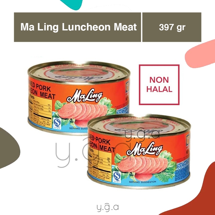 Jual MaLing Canned Pork Luncheon Meat 397gr / Daging MaLing (Non-Halal ...