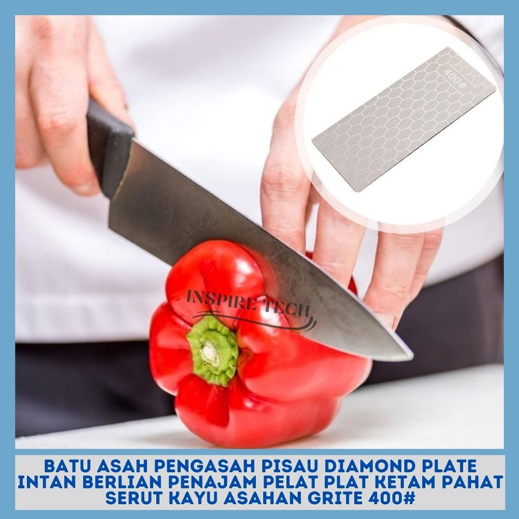 Jual Batu Asah Pengasah Pisau Diamond shapening plate untuk mengasah ...