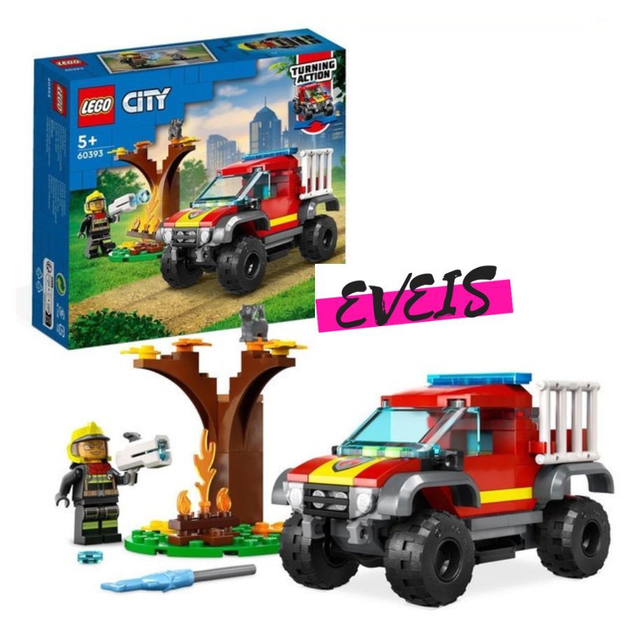 Jual LEGO City 60393 4x4 Fire Engine Rescue Building Toy Set (97 Pieces ...