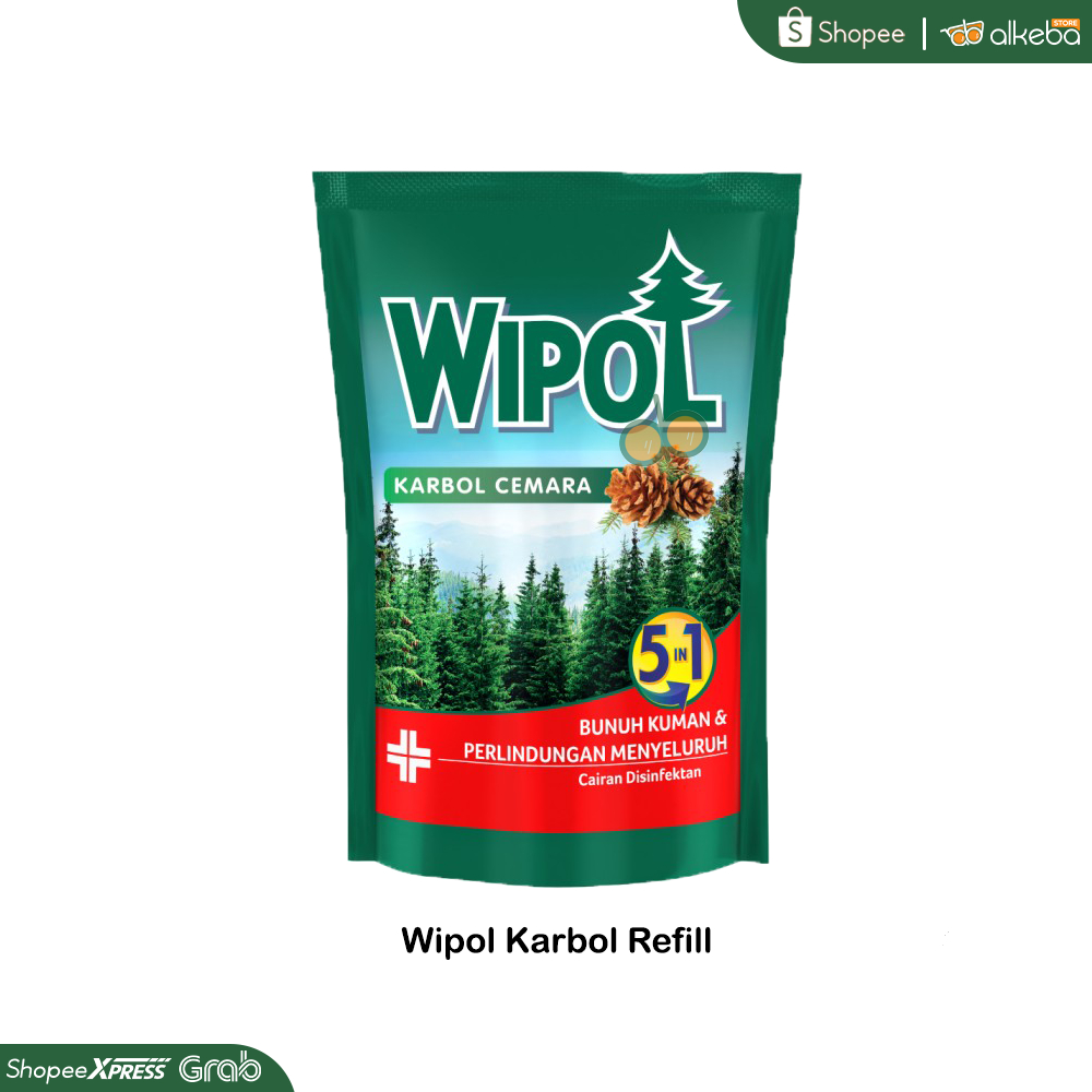 Jual WIPOL Karbol Cemara Refill Disinfektan Lantai dan kamar mandi ...