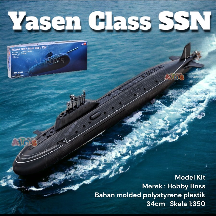Jual Model Kit miniatur kapal selam Yasen Class SSN Hobby Boss 34 cm 1:350 | Shopee Indonesia