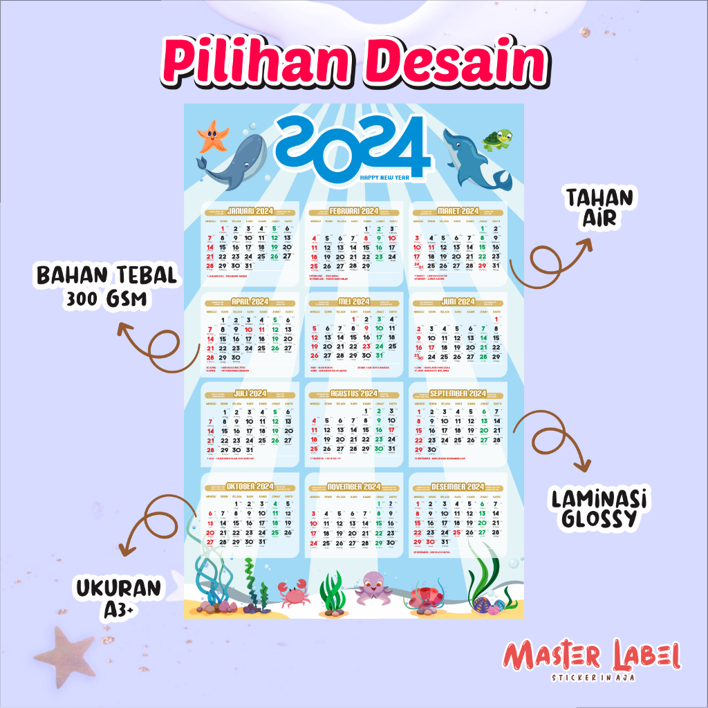 Jual KALENDER AESTETIK 2024 / KALENDER KEKINIAN 2024 | Shopee Indonesia