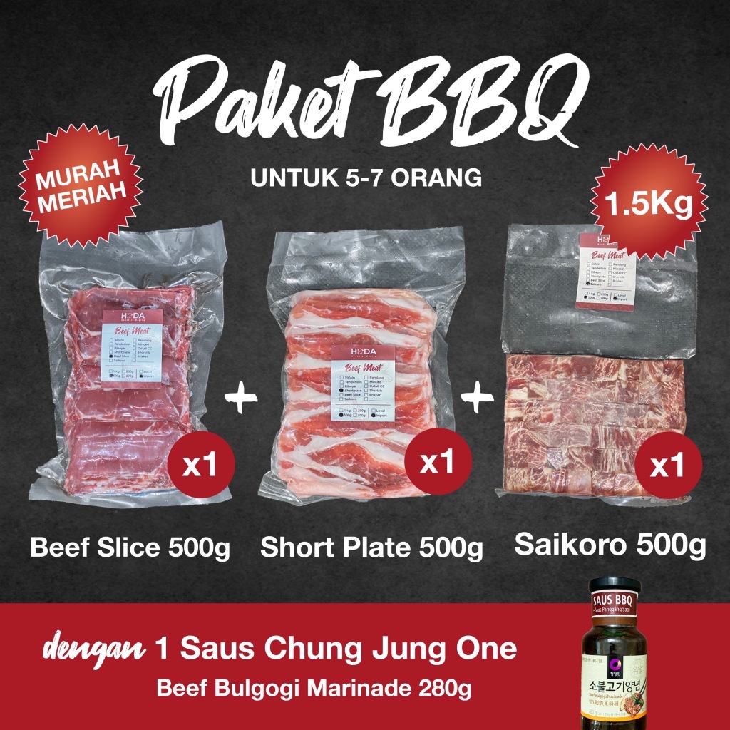 Jual Paket Lengkap Mix Daging Korean BBQ Set + Saus Ala Korea | Shopee ...