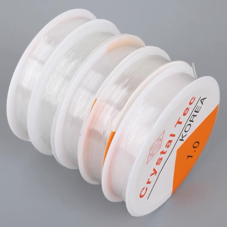 Jual (1roll) Tali Crytal Tec Tali Manik-Manik Ukuran 0,5mm - 1mm Untuk ...