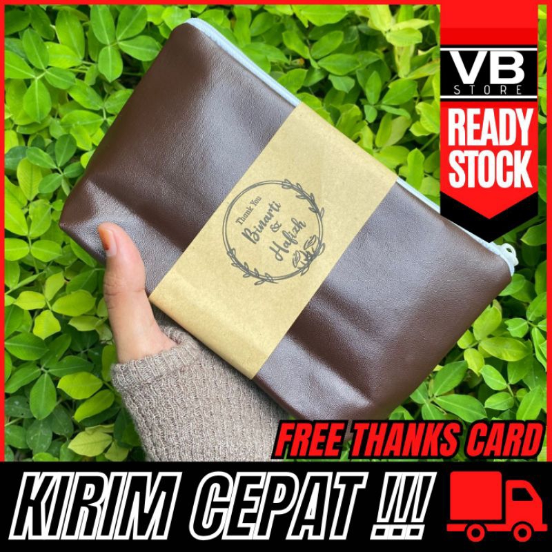 Jual SOUVENIR PERNIKAHAN MURAH UNIK POUCH BESAR BAHAN IMITASI KULIT ...