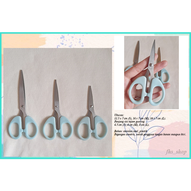 Jual Gunting Lucu Gunting Biru Pastel Gunting Aesthetic Gunting Kertas ...