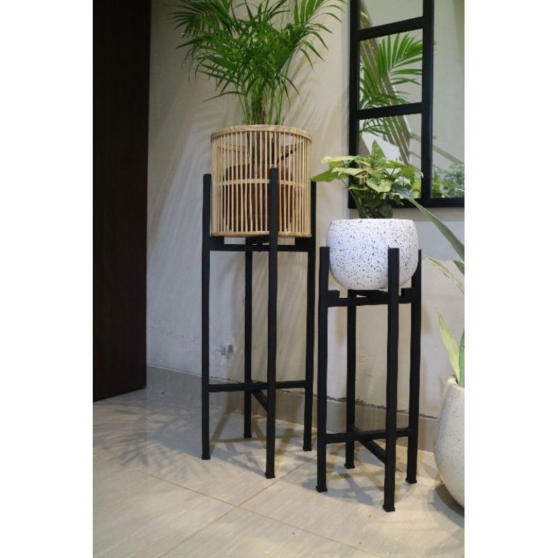 Jual STANDING POT BAHAN BESI LIPAT D23T60-STAND-S | Shopee Indonesia