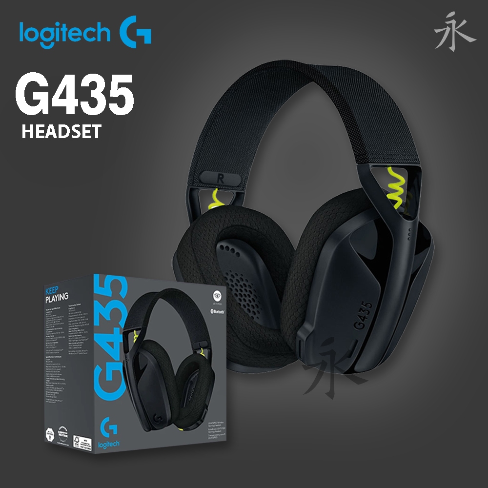 Jual LOGITECH G435 Headset Gaming Wireless Lightspeed BLACK | Shopee ...