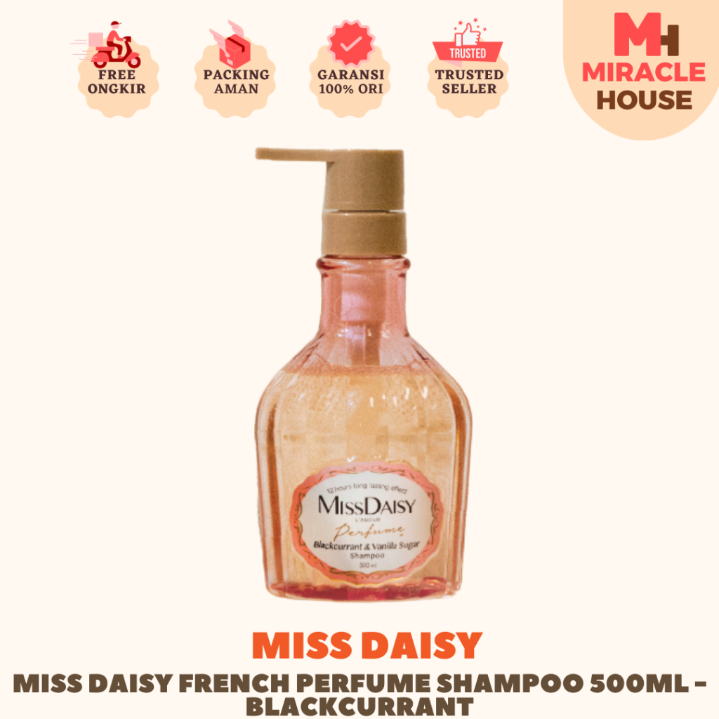 Jual MISS DAISY French Perfume Shampoo Blackcurrant & Vanilla 500ml anti ketombe bpom | Shopee ...