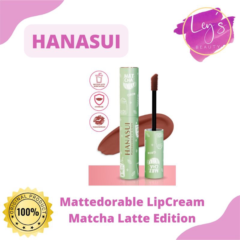Jual Hanasui Mattedorable Lipcream Matcha Latte Edition | Shopee Indonesia