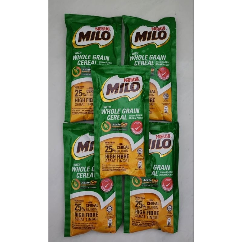 Jual 1 Sacet Milo 3in1, Milo Original, Milo Less Sugar, Milo Cereal ...