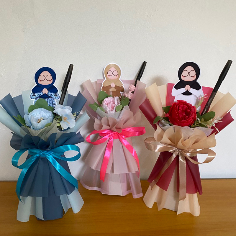 Jual Buket Bunga Hari Guru / Teacher Day | Single Rose Bouquet | Buket ...