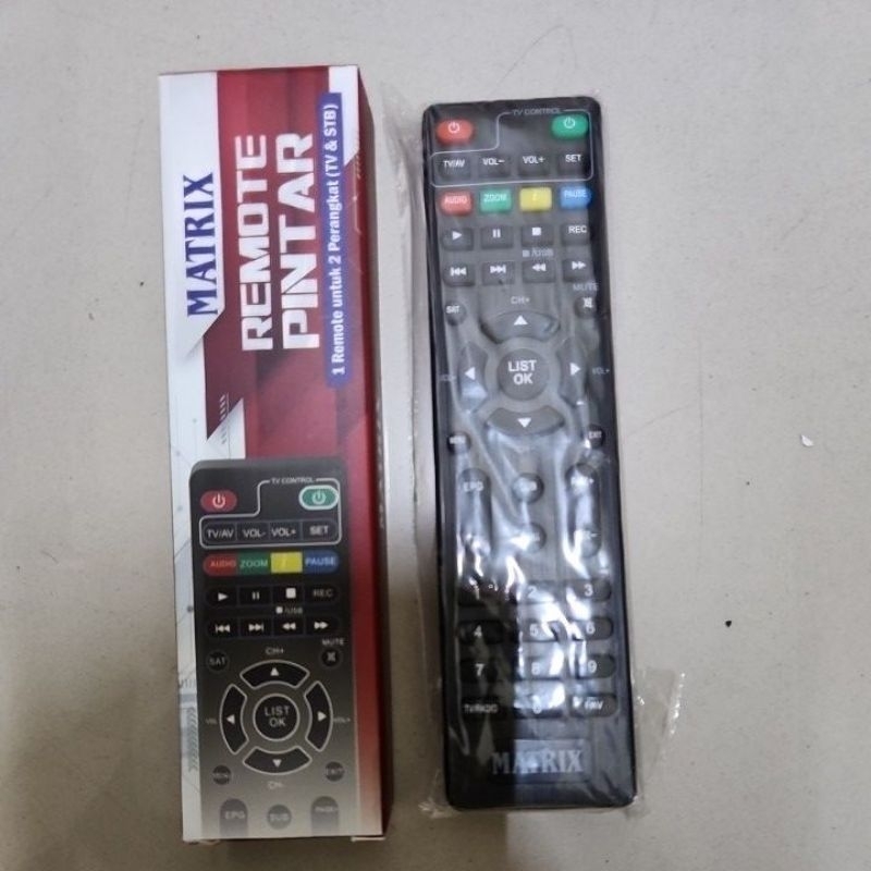 Jual Original Matrix Remote Pintar 2in1 (TV dan STB) (BELUM TERMASUK ...
