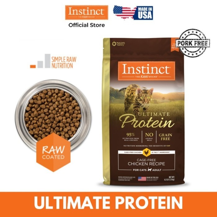 Jual Instinct® Ultimate Protein Grain-Free with Cage-Free Chicken Recipe 4lb/1.8kg | Shopee ...