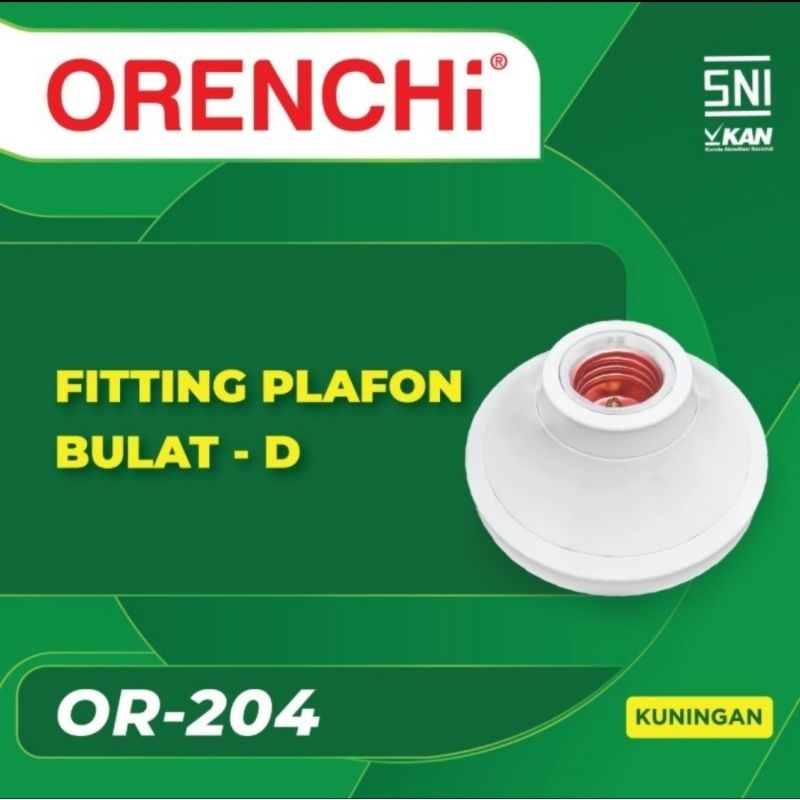 Jual Fitting Plafon Bulat E27 Orenchi | Shopee Indonesia