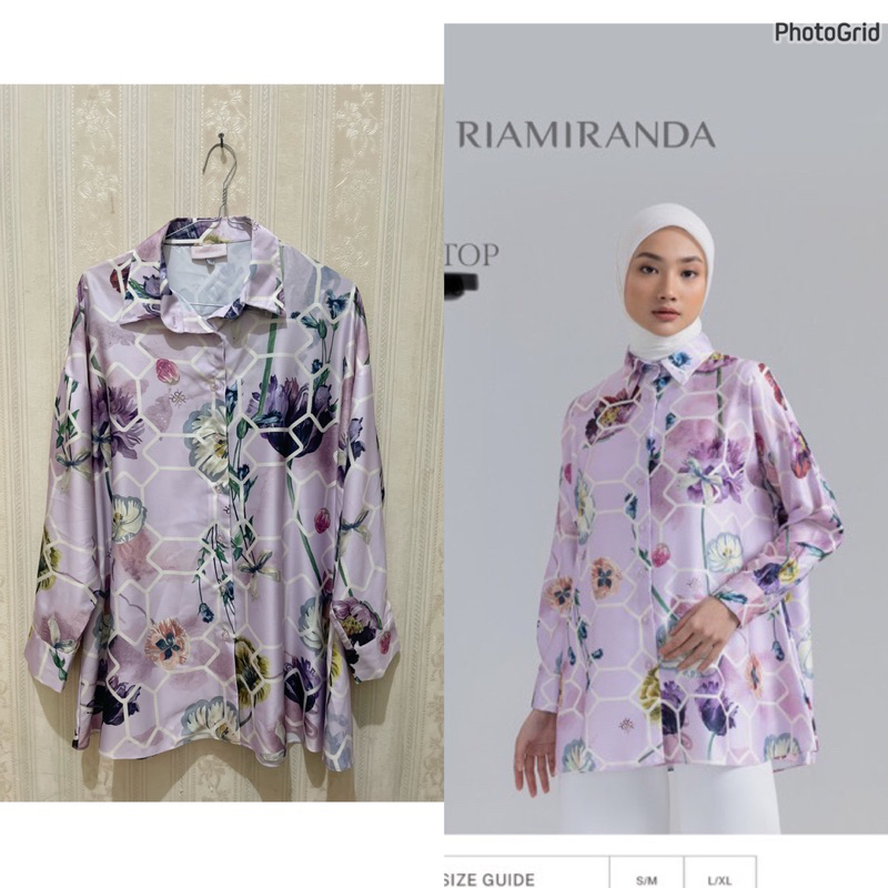 Jual preloved arsari top ria miranda size SM warna blush pink RARE ...