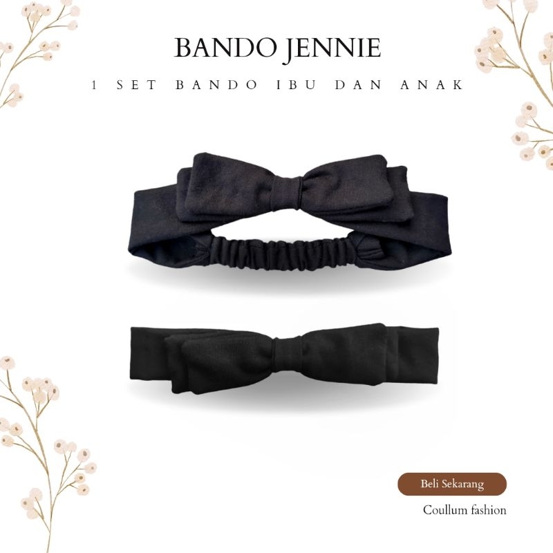 Jual Bando Jennie 1 set isi 2pcs ibu dan anak/bandana anak Jennie/bando ...