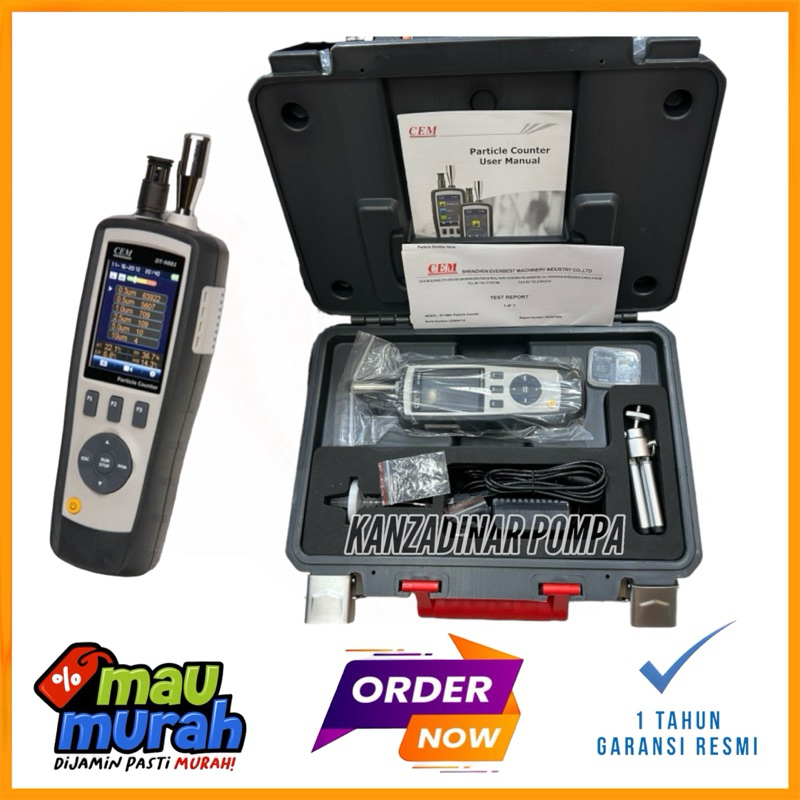 Jual Particle Counter CEM Instruments DT9881 0.3 0.5 Debu DT-9881 ...