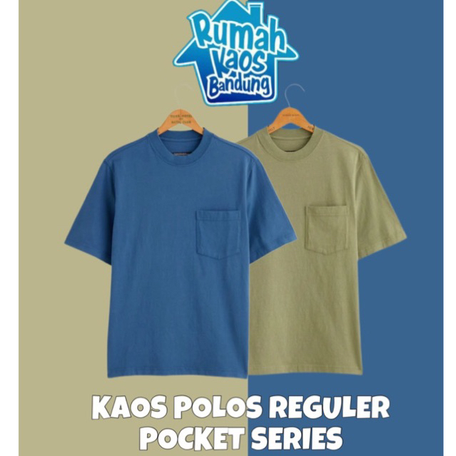 Jual Tebal Kaos Polos Pocket Series 24s Cotton Combed Premium Distro