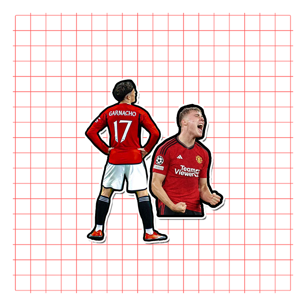 Jual Sticker Garnacho x Hojlund Manchester United | Shopee Indonesia