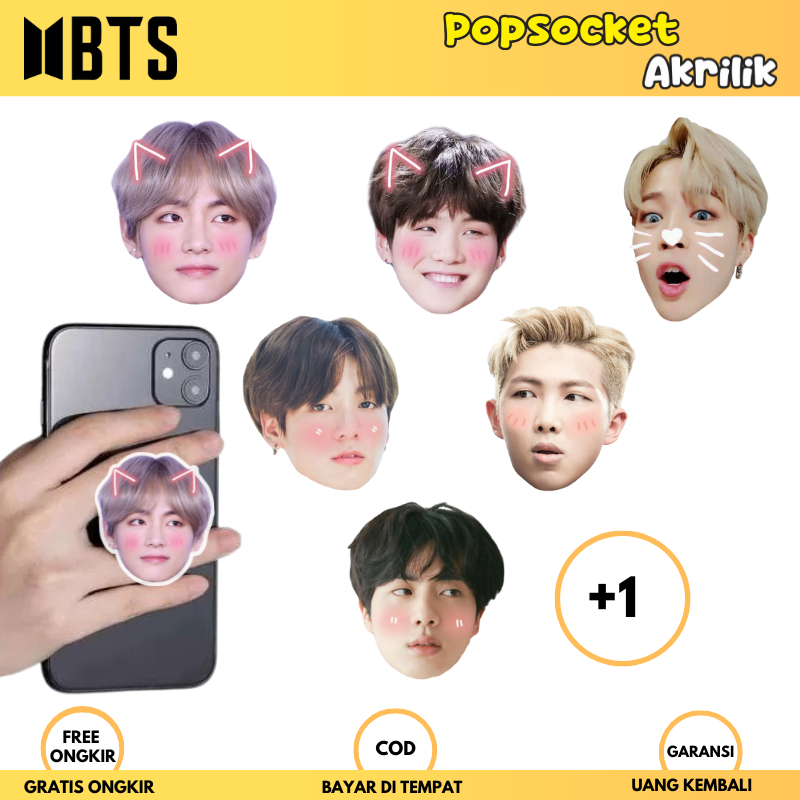 Jual [BTS] Popsocket akrilik Bts pop socket hp kpop kekinian griptok ...