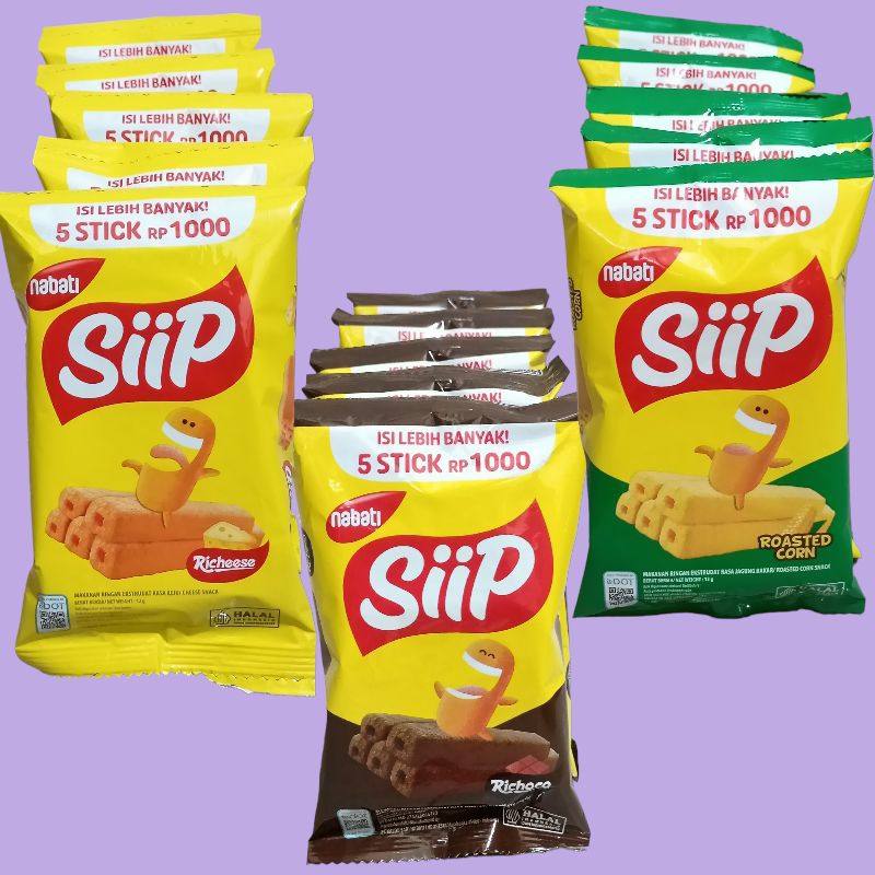 Jual Nabati Siip Stick Snack All Varian 12 gr [10 pcs/renceng] | Shopee ...