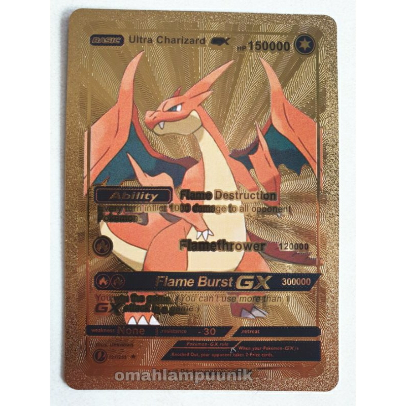 Jual KARTU POKEMON GOLD LANGKA SPESIAL HP MAKSIMAL HARGA PER 1 LEMBAR ...