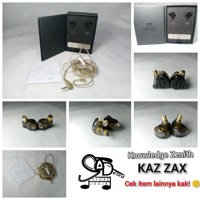 Jual KZ ZAX WITH MIC EARPHONE IEM HYBIRD DD BA BASSHEAD KNOWLEDGE ZENITH | Shopee Indonesia