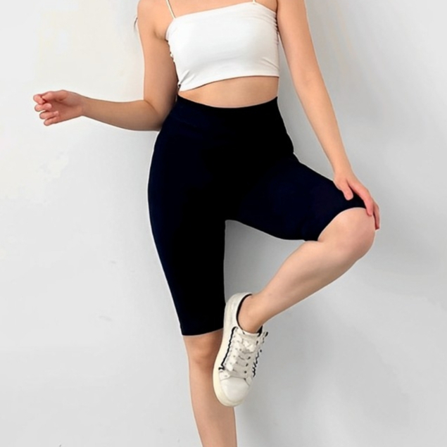 Jual Legging pendek highwaist wanita celana pendek 3/4 | Shopee Indonesia