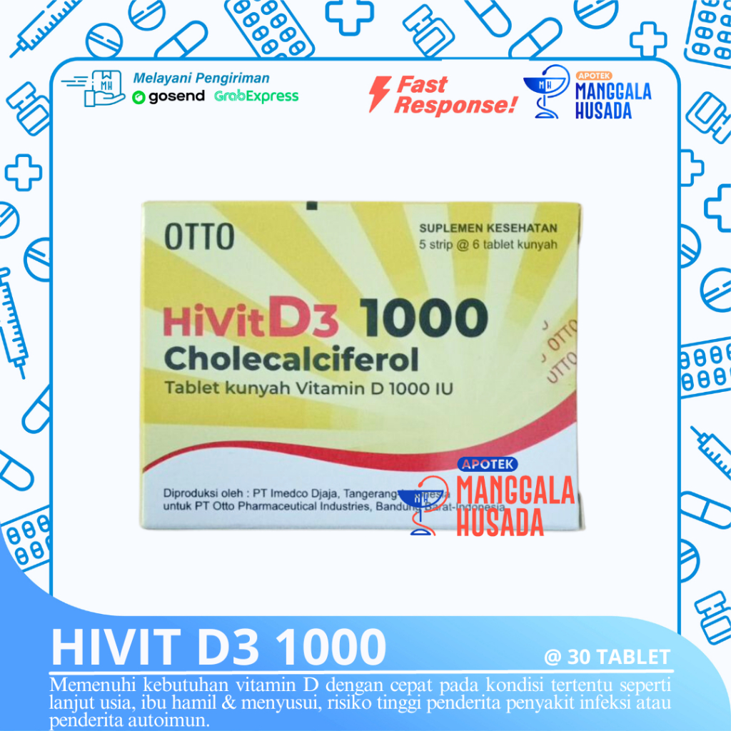 Jual HIVIT D3 1000 PER BOX @ 30 TABLET | Shopee Indonesia