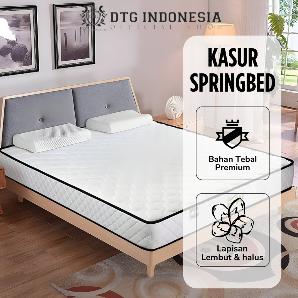 Jual DTG - Spring Bed Kasur Mattress Matras Kasur Tebal Tebal Spring ...