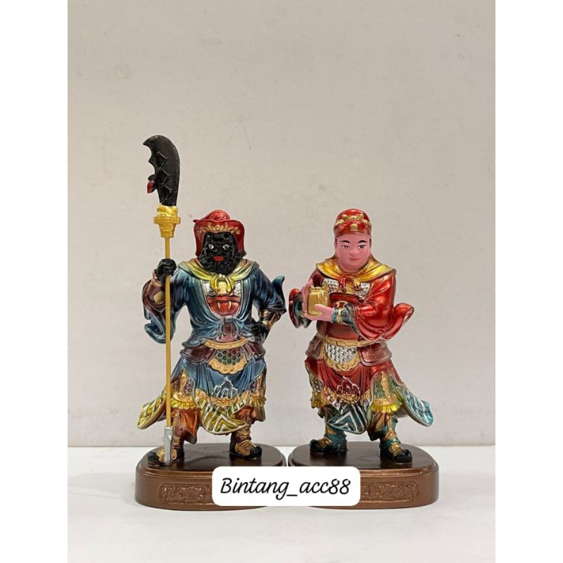 Jual patung dewa pengawal kwan kong ciu cong kuan phing 4in L2 | Shopee ...