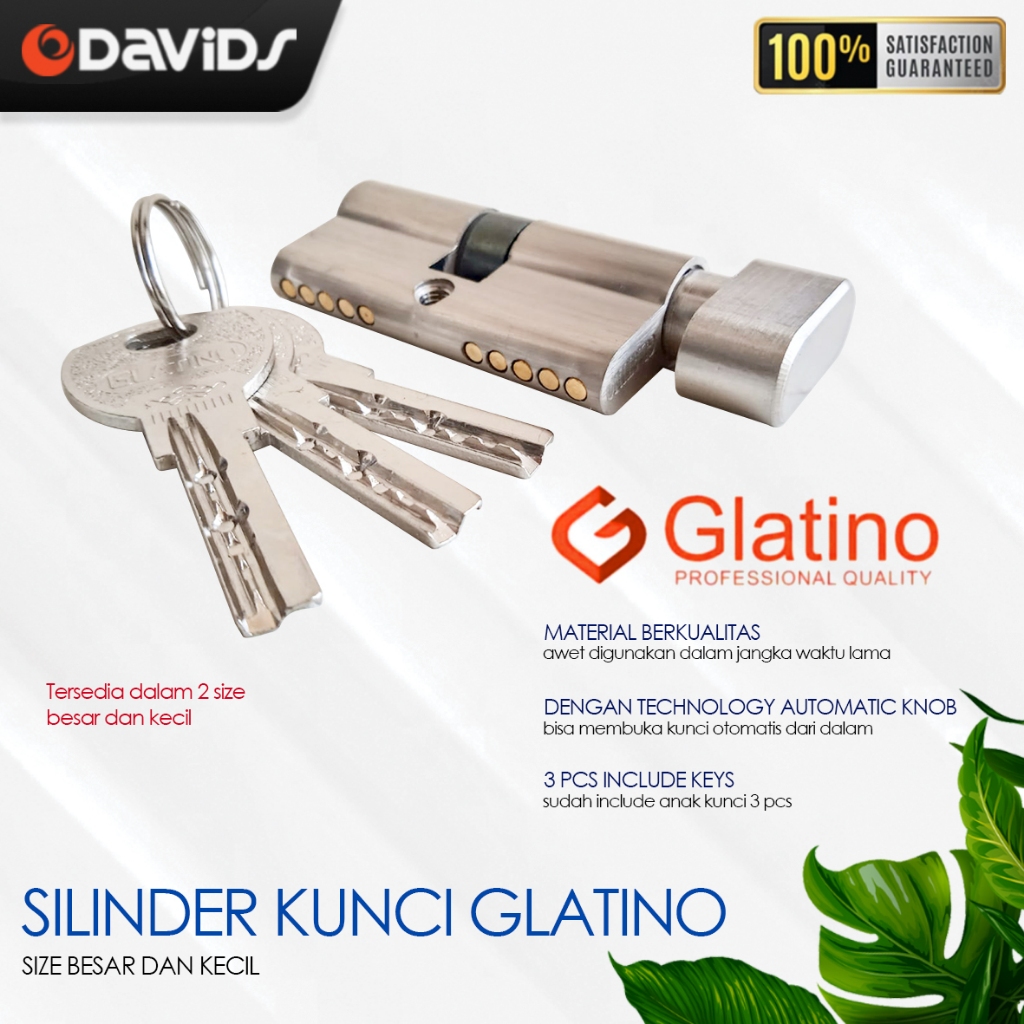 Jual Silinder Kunci Pintu Rumah Kamar Anak Cylinder Knob Glatino 60mm | Shopee Indonesia
