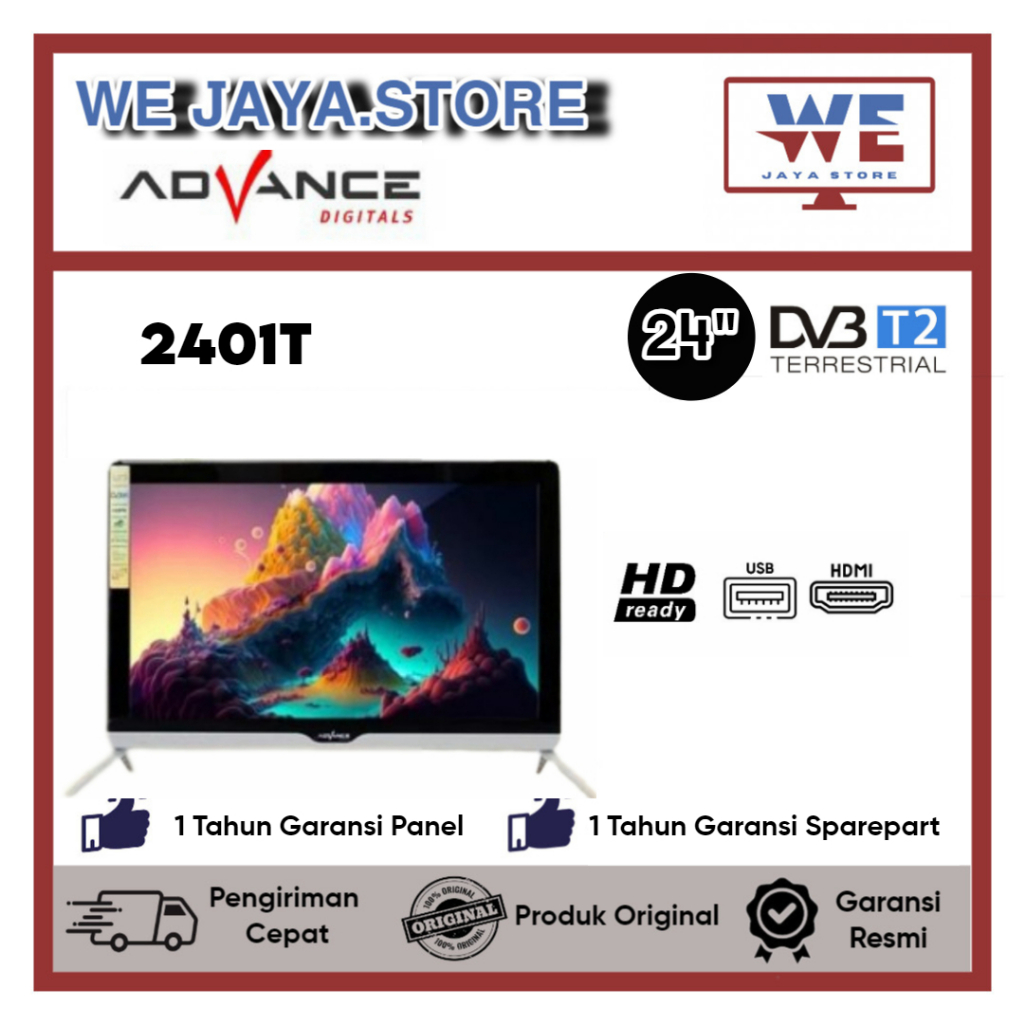 Jual Advance LED TV 2401T LED Advance 24 Inch Digital TV | Shopee Indonesia