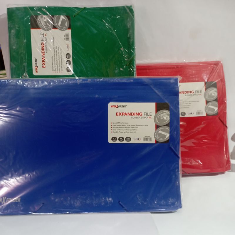 Jual EXPANDING FILE INTERXFOLDER FOLIO EFX200F isi 12 pocket ( 3 warna ...