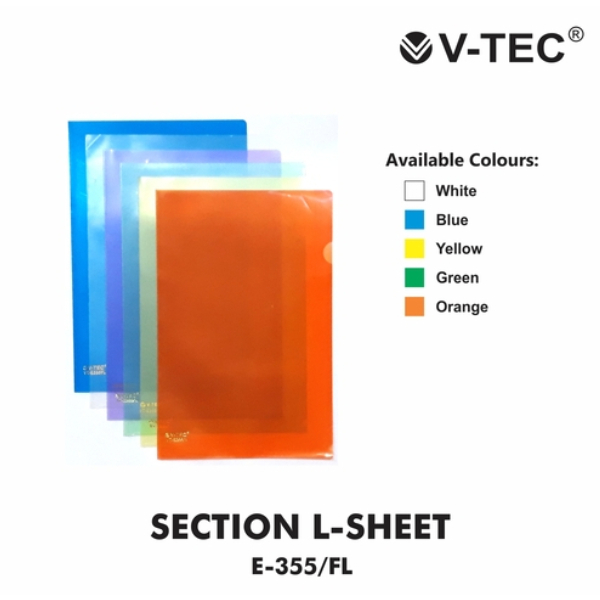 Jual VTEC Map L / L Folder Section L-Sheet ukuran F4 Folio | Shopee ...