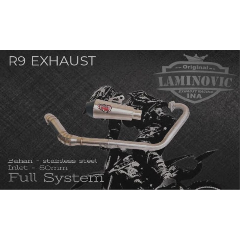 Jual Knalpot R9 alpha series Fu sonic supra gtr mx king mx135 new old ...