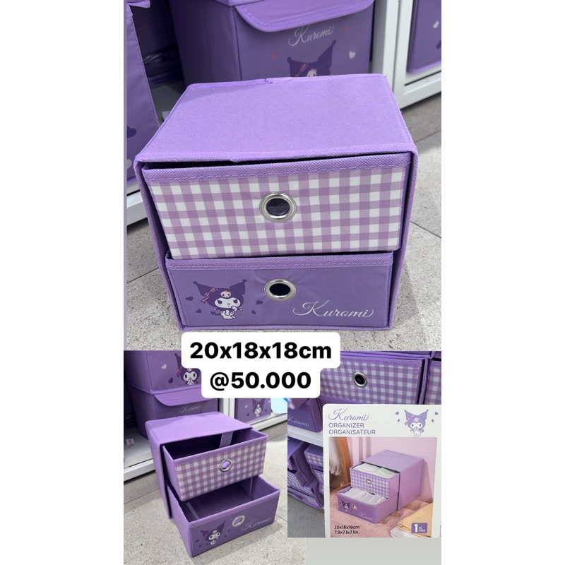 Jual Storage organizer Kuromi Sanrio X miniso x sanrio | Shopee Indonesia