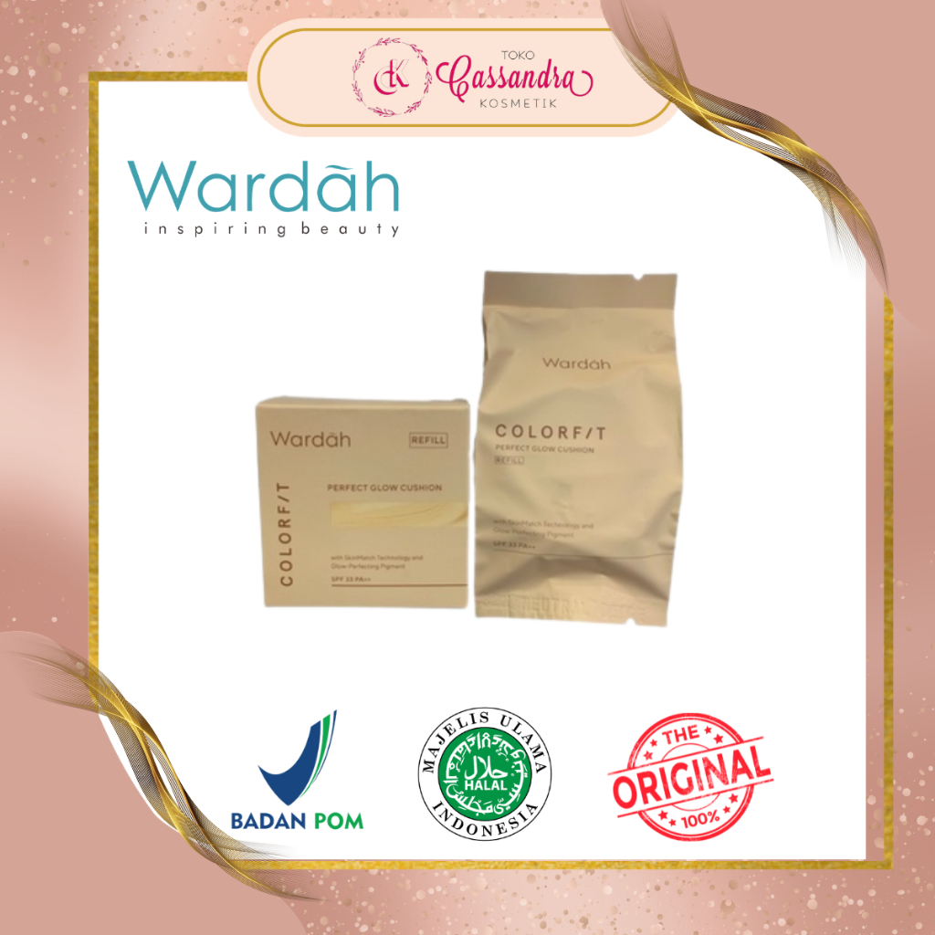 Jual WARDAH COLORFIT PERFECT GLOW CUSHION REFILL SPF 33 PA++ | Shopee ...