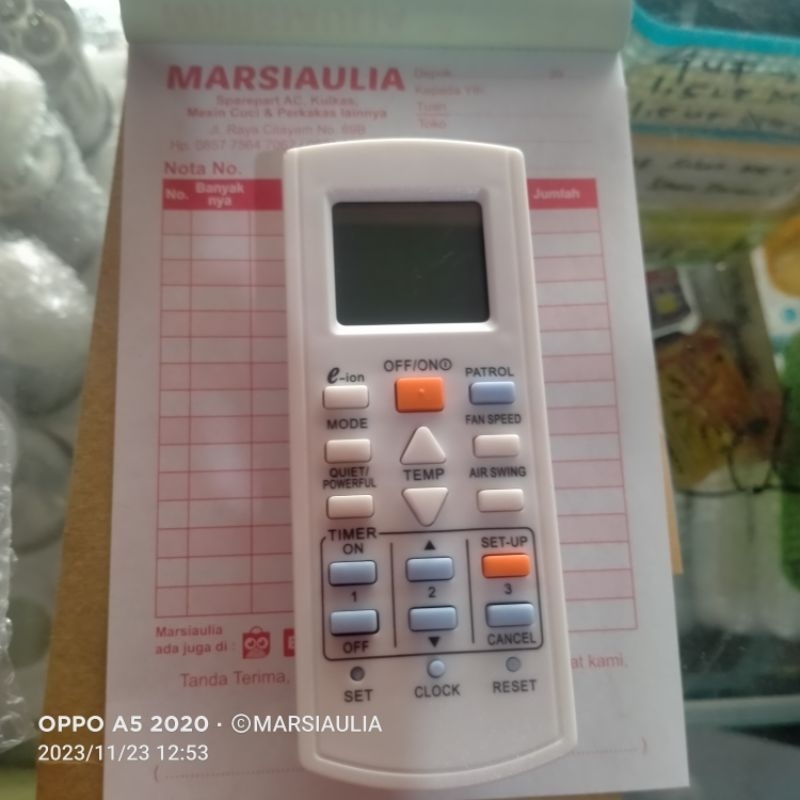 Jual remote AC panasonic multi patrol remot ac panasonik universal ...