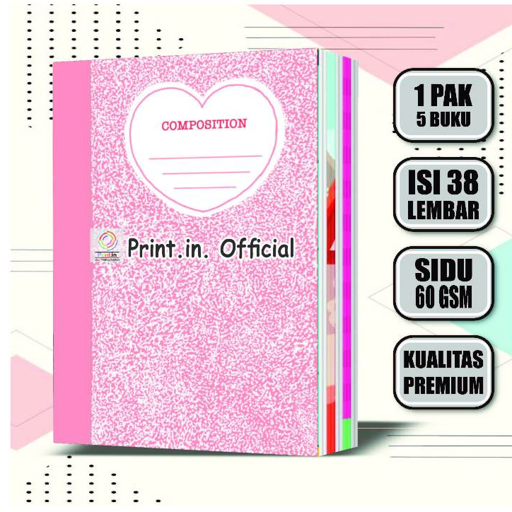 Jual Buku Tulis Sekolah Custom Tema COMPOSTION BOOK 38 Lembar / Buku ...