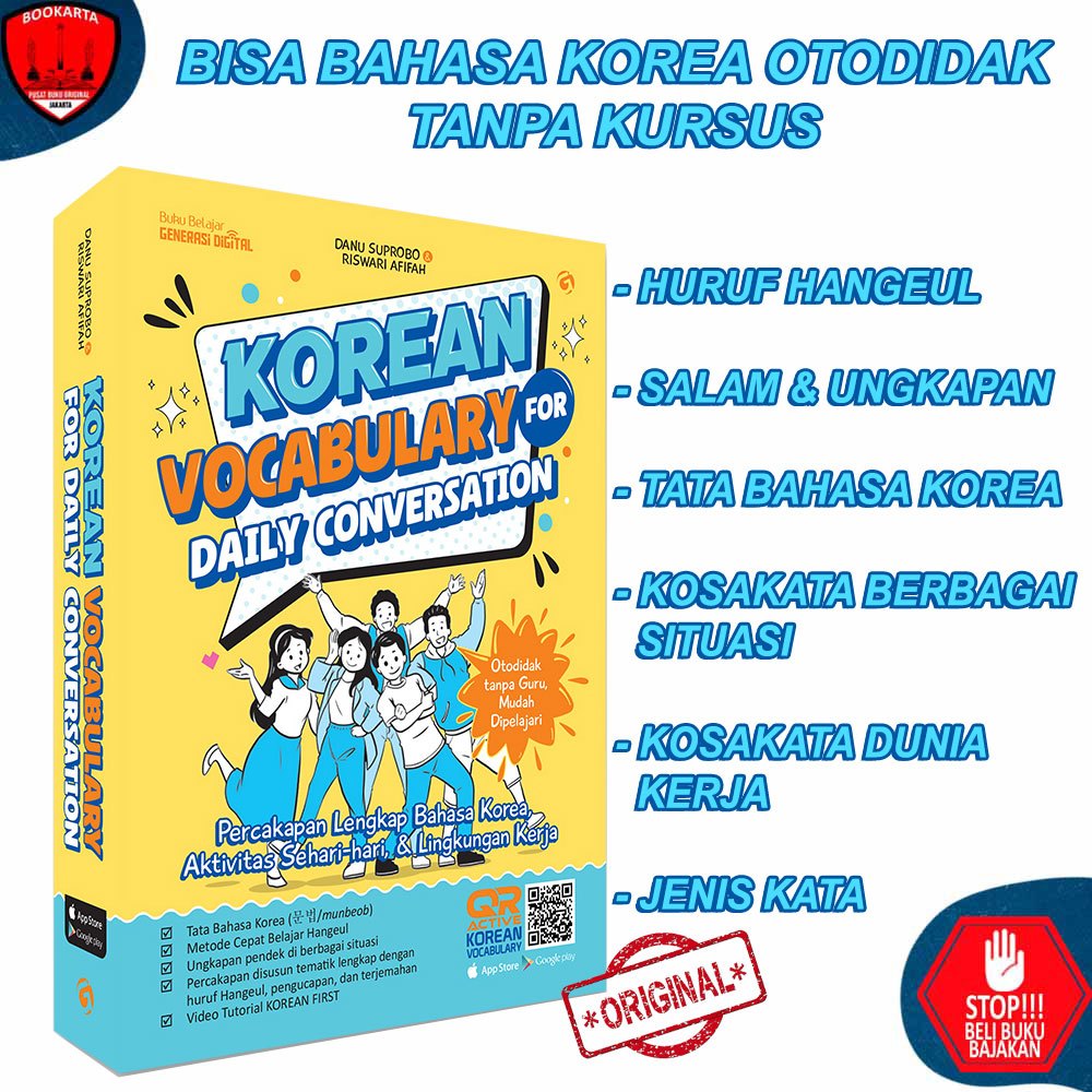 Jual BUKU BELAJAR BAHASA KOREA - KOREAN VOCABULARY FOR DAILY CONVERSATION | Shopee Indonesia