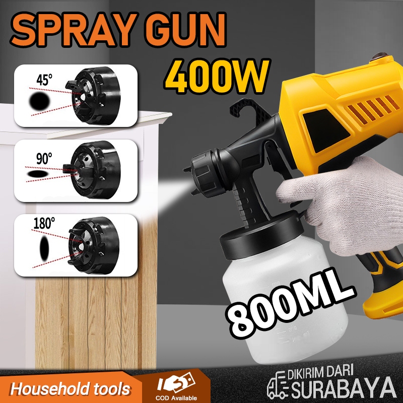 Jual Electric Spray Gun 800ML 550WATT Alat Semprot Cat Listrik Pistol ...