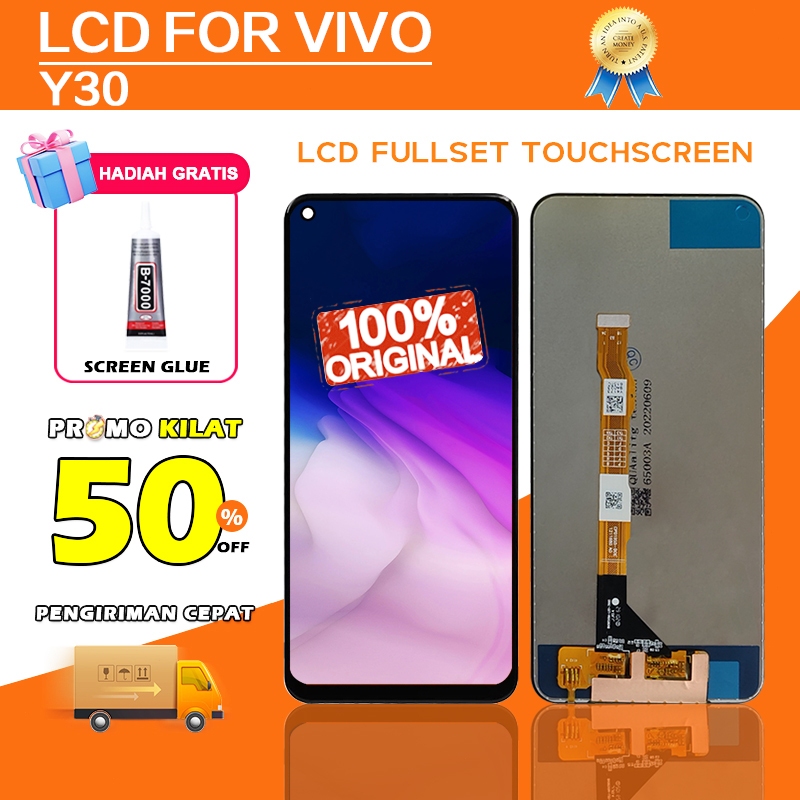 Jual LCD TOUCHSCREEN VIVO Y30 Y30I COMPLETE ORIGINAL 1 SET | Shopee ...
