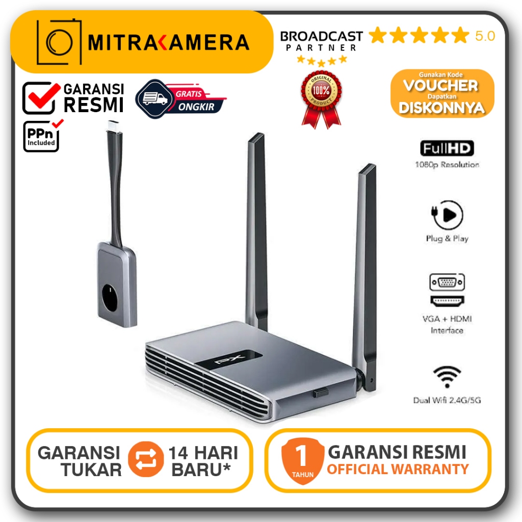 Jual WTR-5500 Wireless 1080p HDMI transmitter and receiver | Shopee ...