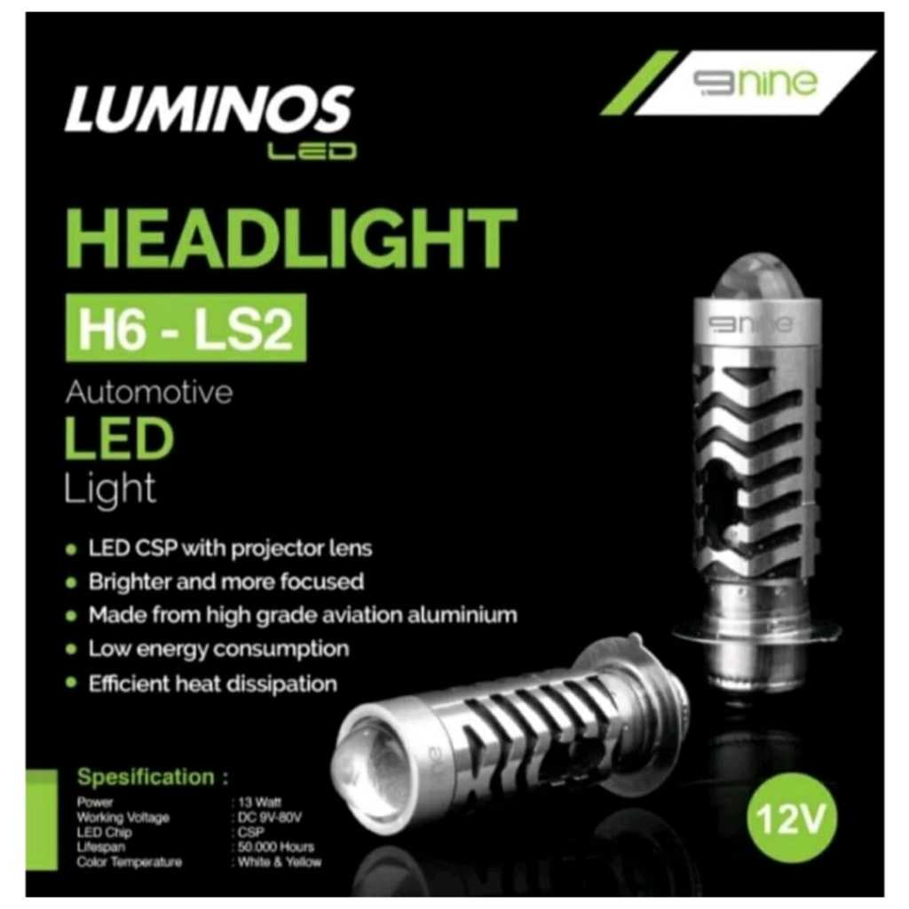 Jual Lampu Depan LED LUMINOS LS2 H6 LASER Cahaya Putih Kuning Matic ...