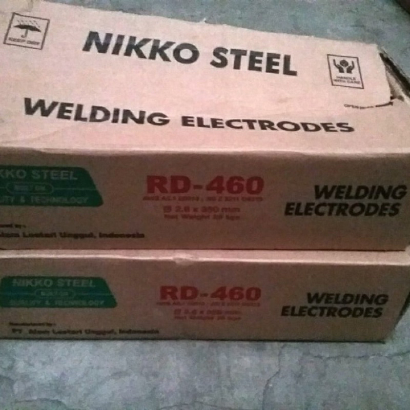 Jual Kawat Las Nikko RD460 2.6MM (5KG) / RD 460 2.6 MM Steel | Shopee ...