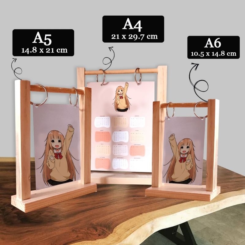 Jual Stand Gantungan Menu Promo Nomer Meja Kalender Kayu Resto Cafe ...