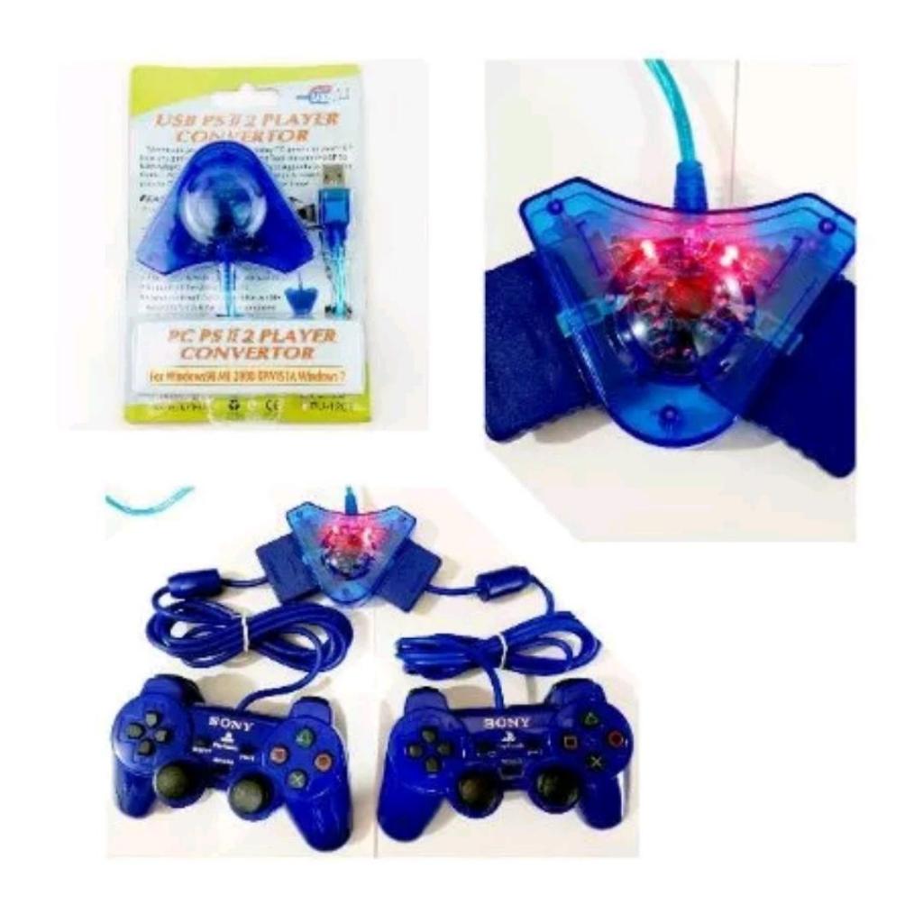 Jual Convertor Stik Ps2 Lampu 2 Cabang Double Stik Ps2 Converter Double ...