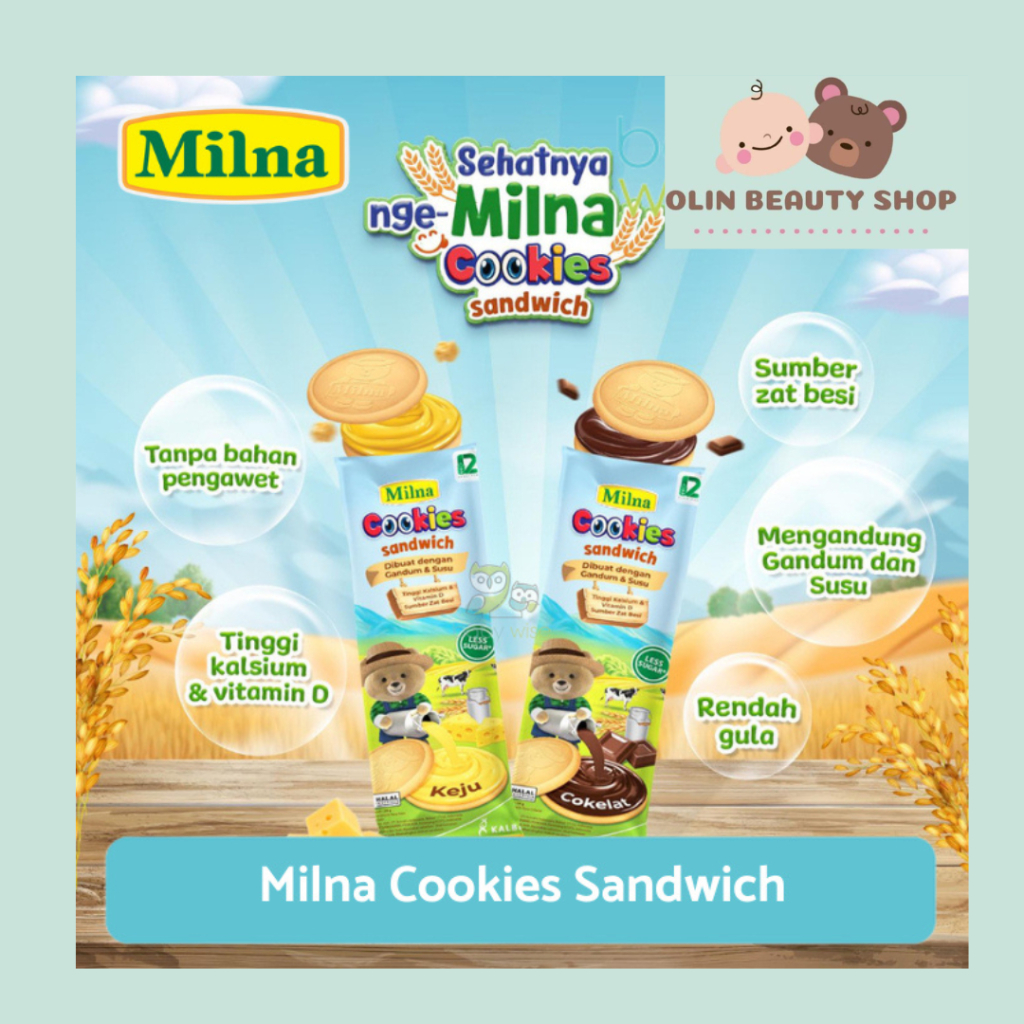 Jual Milna Cookies Sandwich - Snack Cemilan Anak 24g | Shopee Indonesia